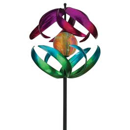 Regal Art & Gift Solar Vertical Swirl Wind Spinner