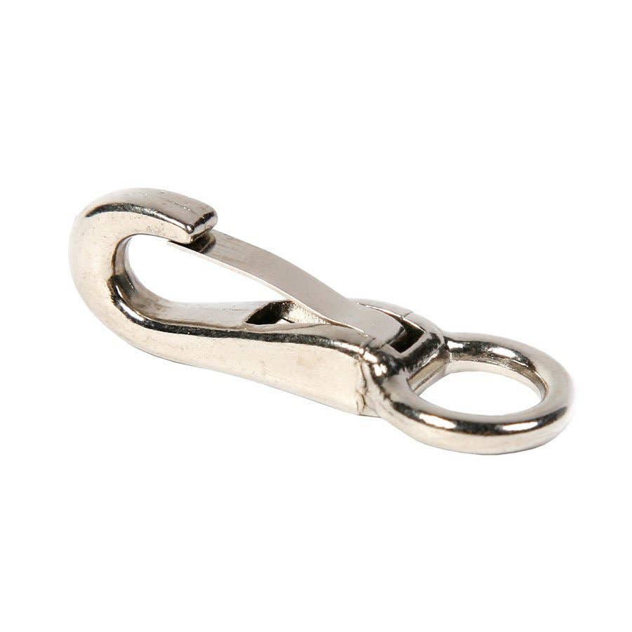 Koch Industries 341z Spring Snap, Rigid Round Eye, Nickel Plated, 3/8 ...