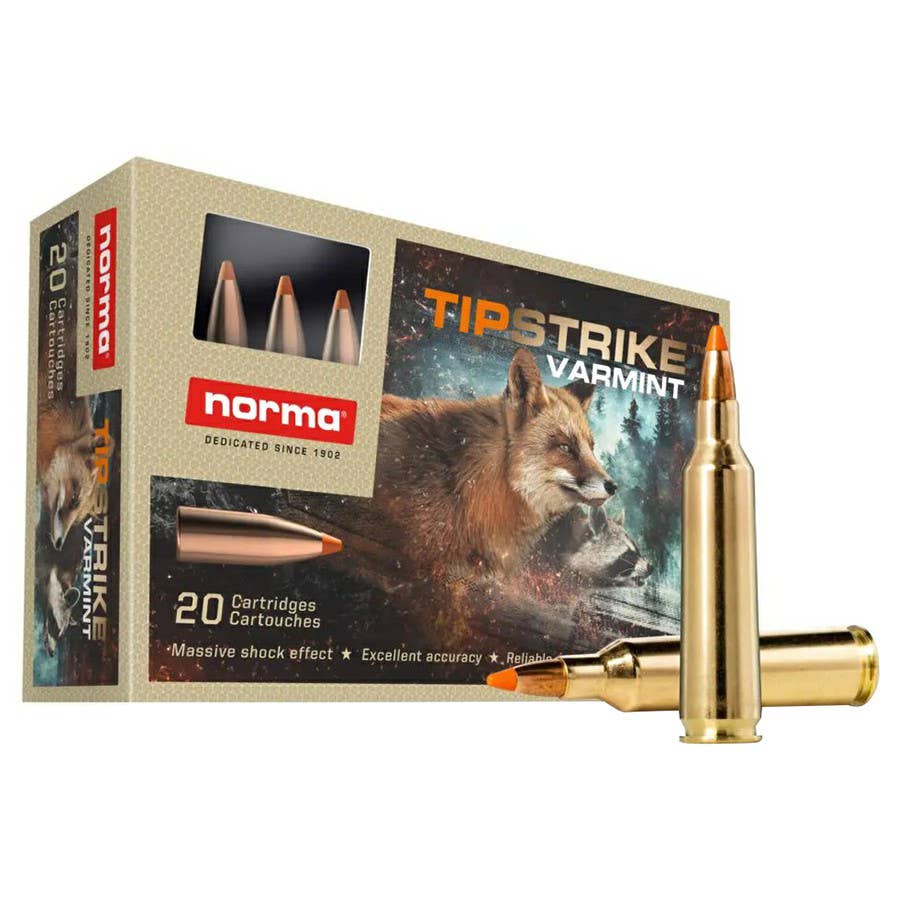 Norma TipStrike Varmint .22-250 Rem Rifle Ammunition