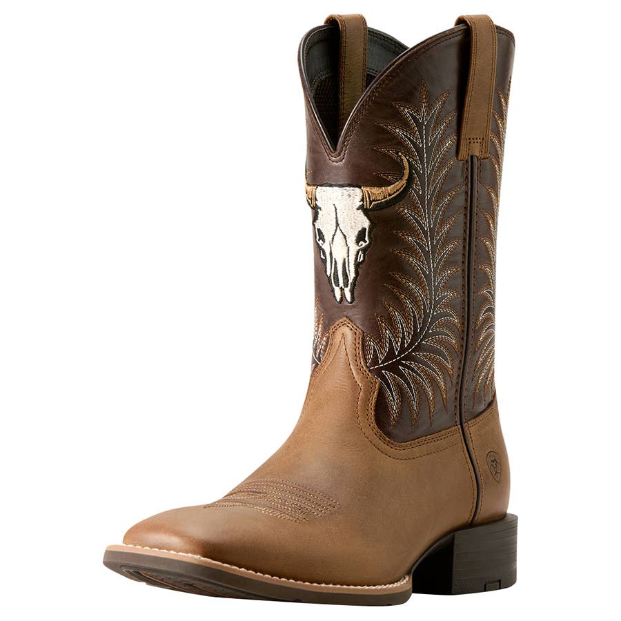 Ariat Men's Sport Steer Skull Cowboy Boots