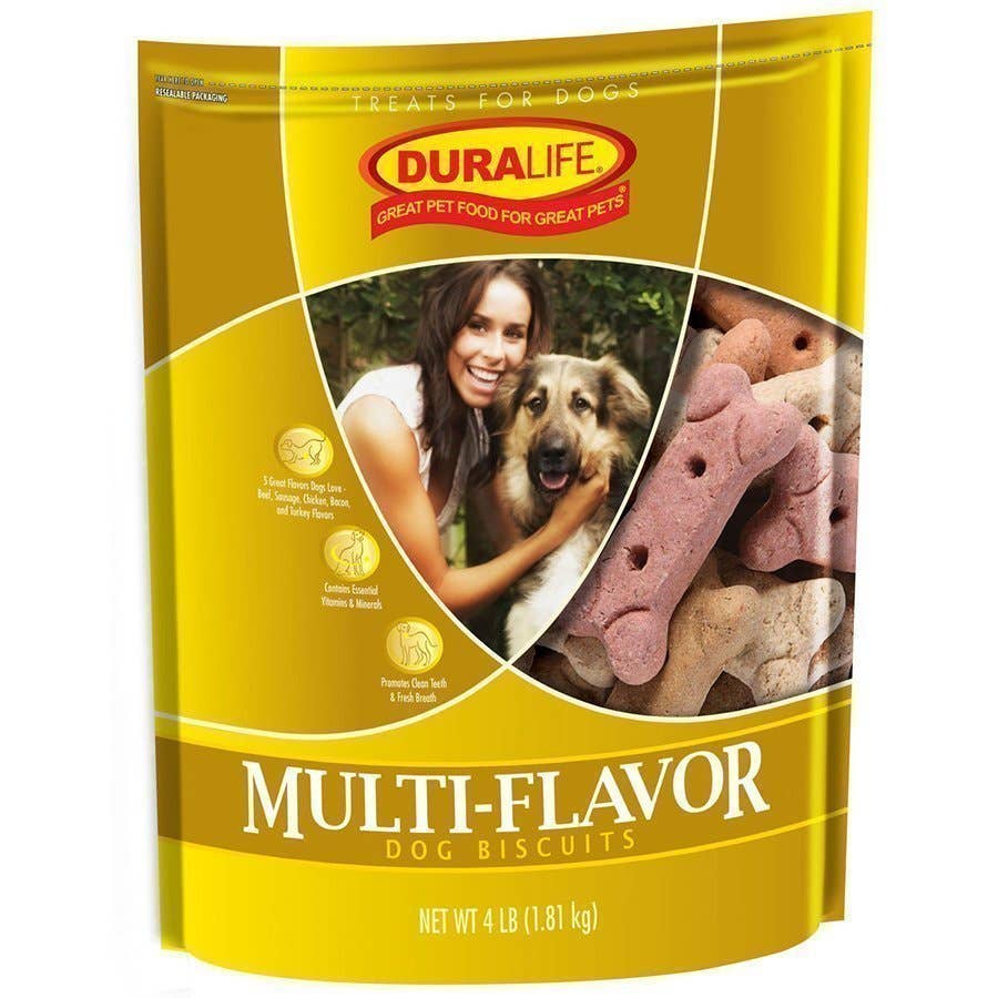 Duralife Multi-Flavored Dog Biscuits 4 Lb.