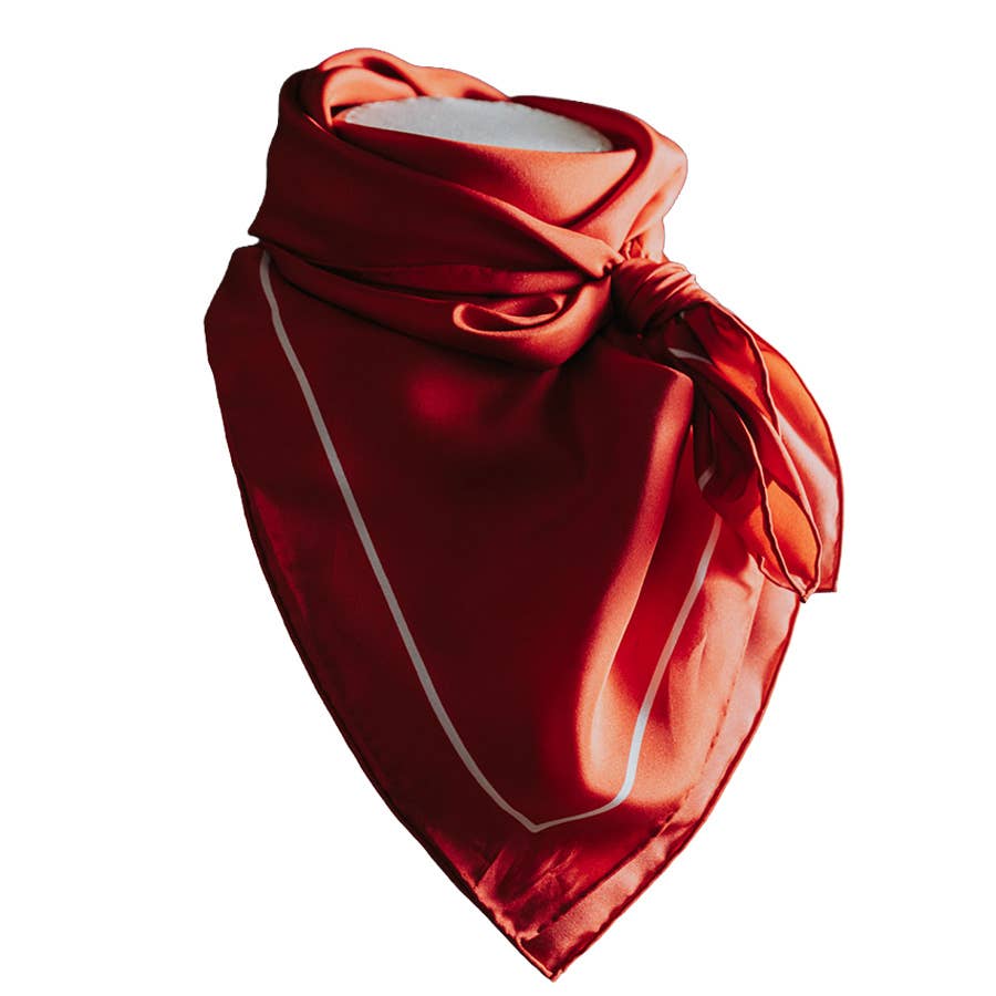 Smith + Rogue Unisex Wild Rag Plain Jane 36" - Red