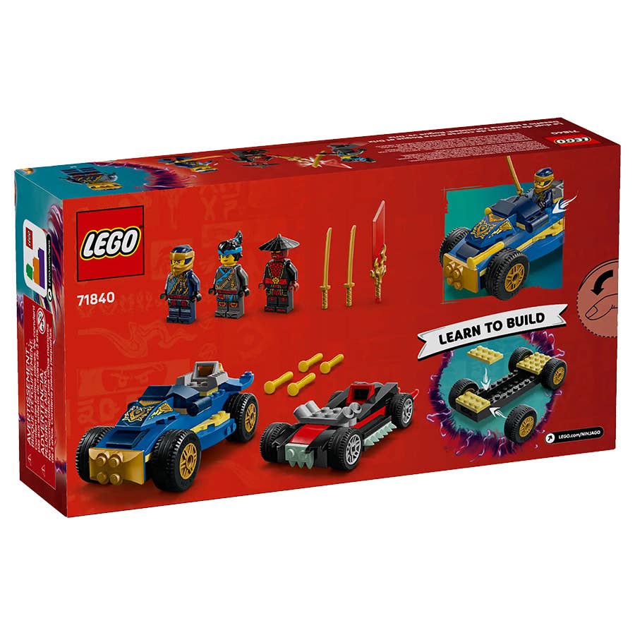 LEGO NINJAGO Dragon's Rising Rogue vs Drix Race Car Duel Playset