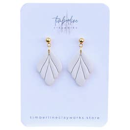 Timberline Clayworks Women's Single Leaf Dangle Earrings