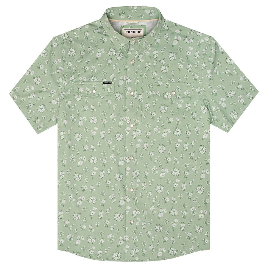 Poncho Outdoors Men's The Bat Masterson Short Sleeve Button Up Shirt