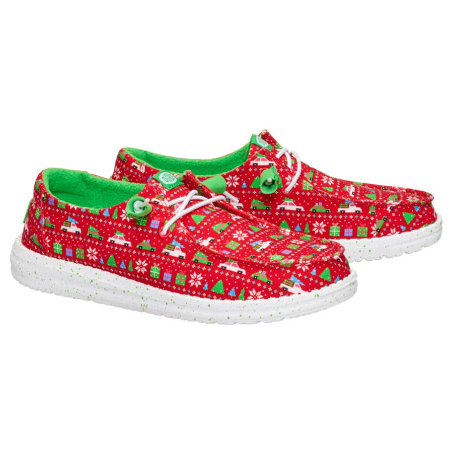 Hey Dude Women's Wendy Holiday Sweater Shoes
