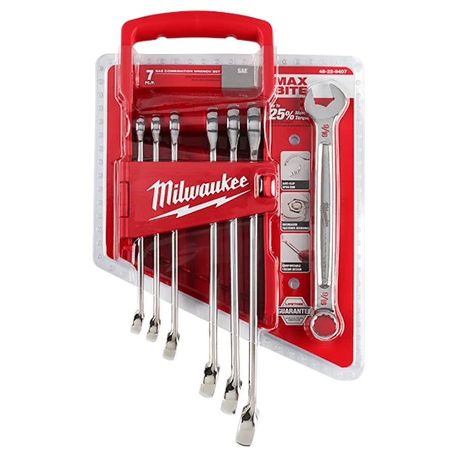 Milwaukee SAE Combination Wrench Set - 7 pcs