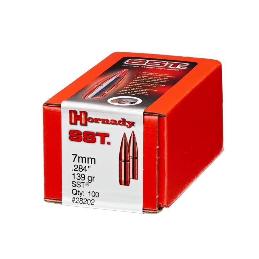 Hornady Super Shock Tip SST Bullets - 7mm (284 Diameter) - 139 Grain