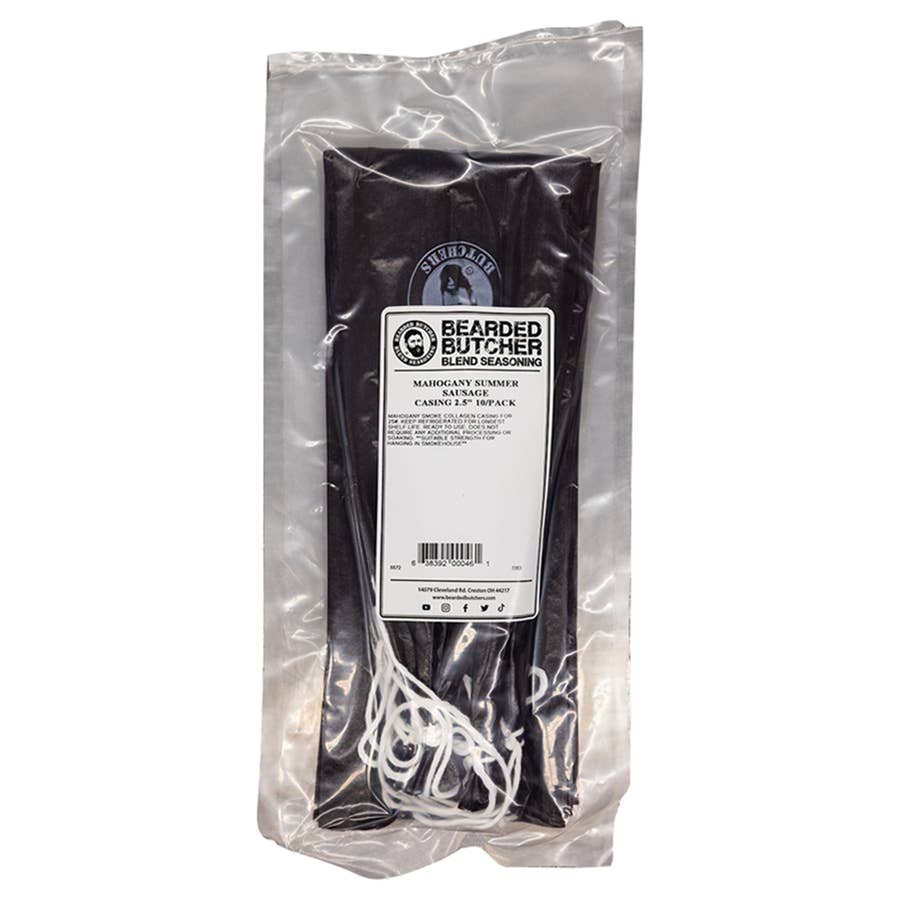 Bearded Butcher Mahogany Summer Sausage Casings