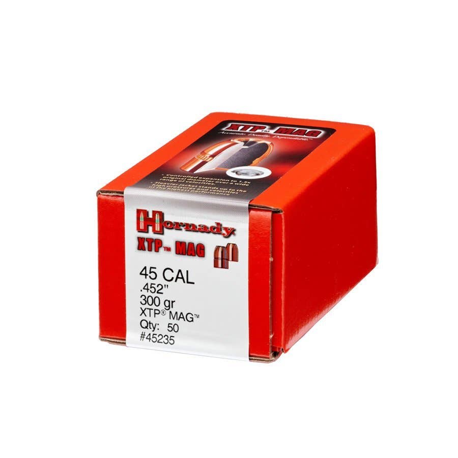 Hornady XTP Mag Bullets 45 Caliber (452 Diameter) 300 Grain Jacketed ...