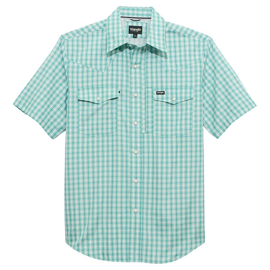 ATG by Wrangler Men's Short Sleeve Western Performance Shirt