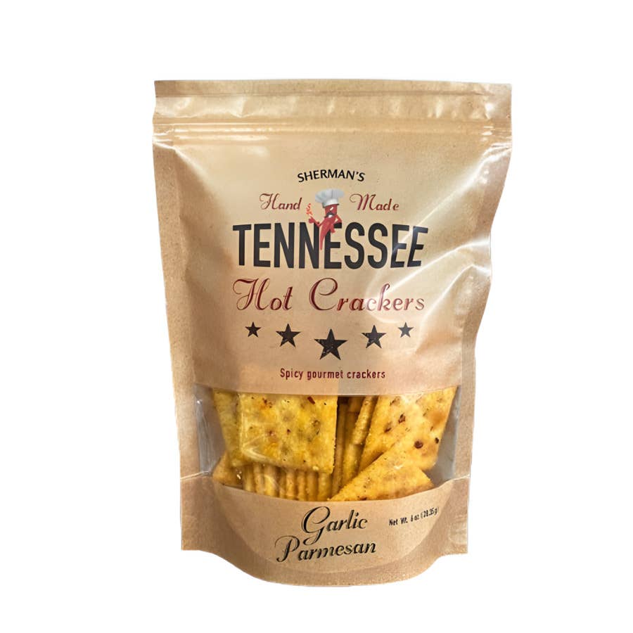Sherman's Tennessee Hot Crackers Garlic Parmesan Snack Crackers