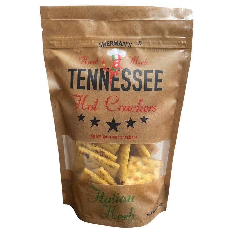 Sherman's Tennessee Hot Crackers Italian Herb Snack Crackers