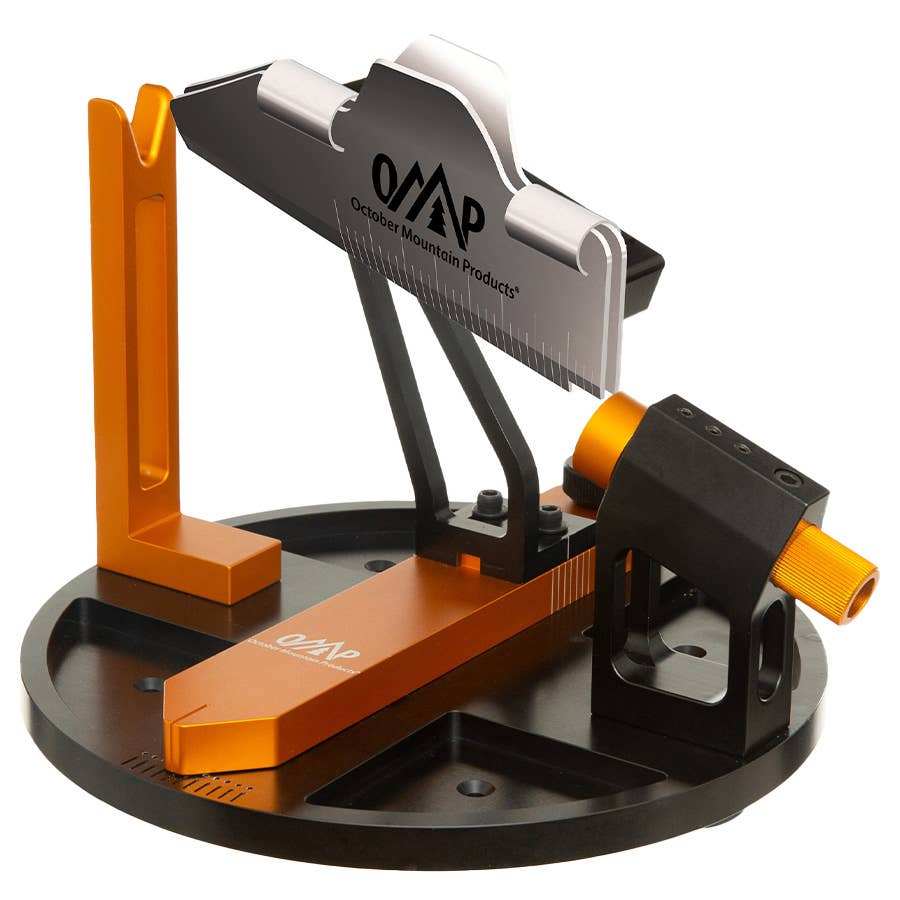 October Mountain Products Phoenix Fletching Jig with Right Helical Clamp