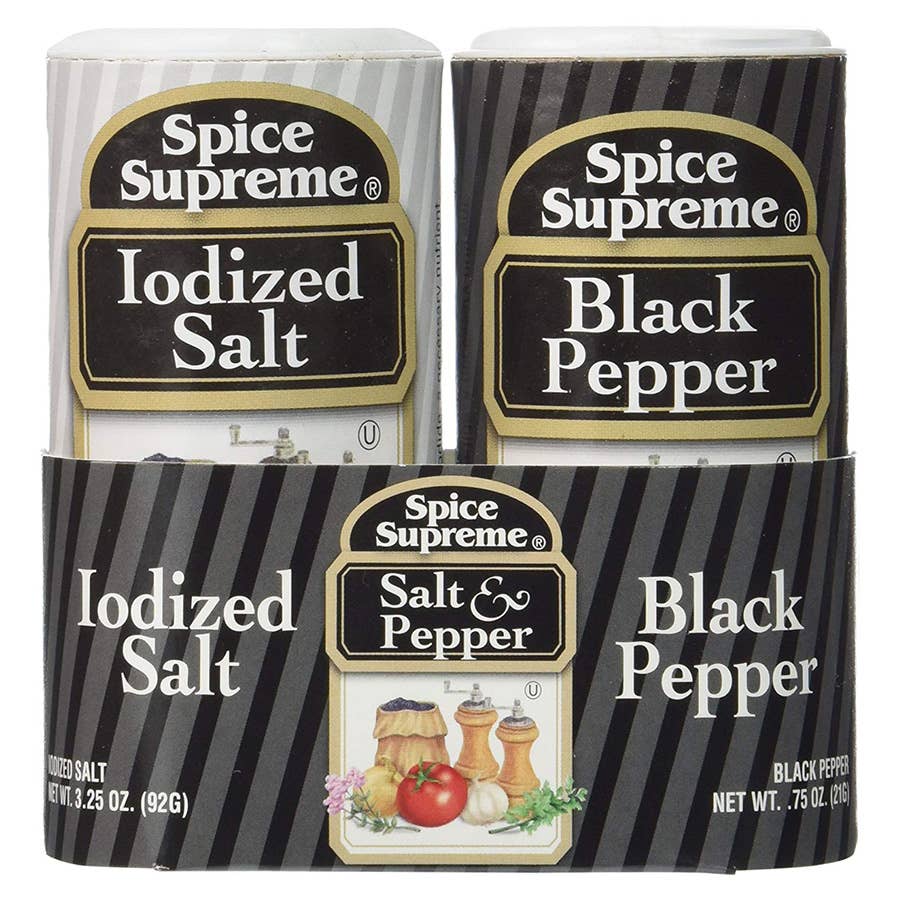 Spice Supreme Salt & Pepper Set - Double Pack
