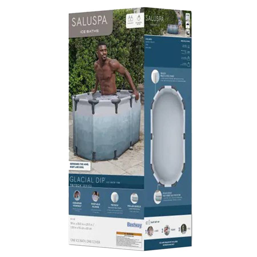 Best Way SaluSpa Glacial Dip Cold Plunge Recovery 2-Person Ice Bath Tub