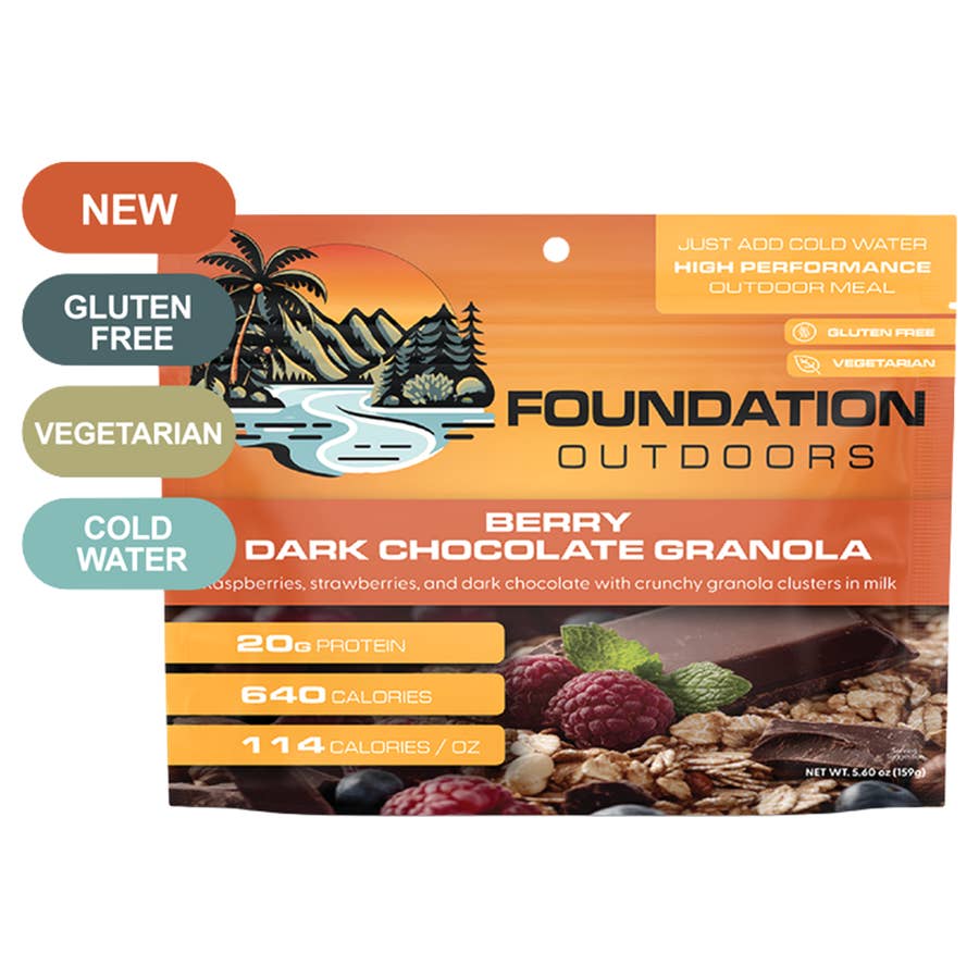 Foundation-Outdoors Berry Dark Chocolate Granola Freeze Dried Meal