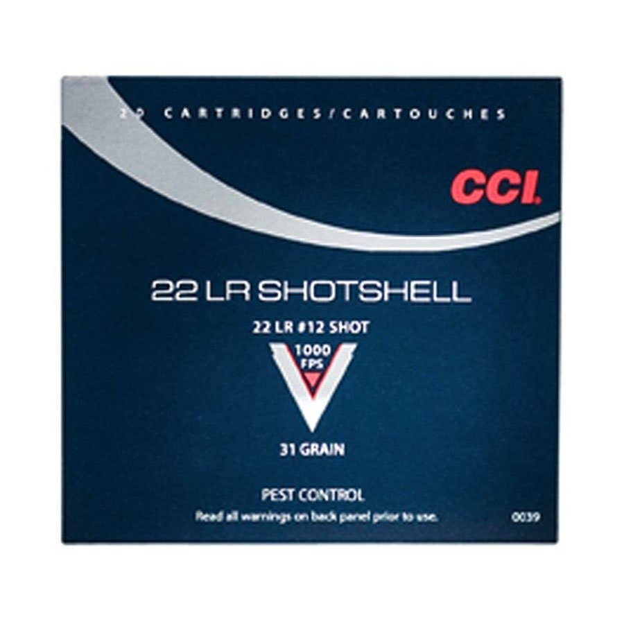 CCI 22 Long Rifle Pest Control Rimfire Shotshells