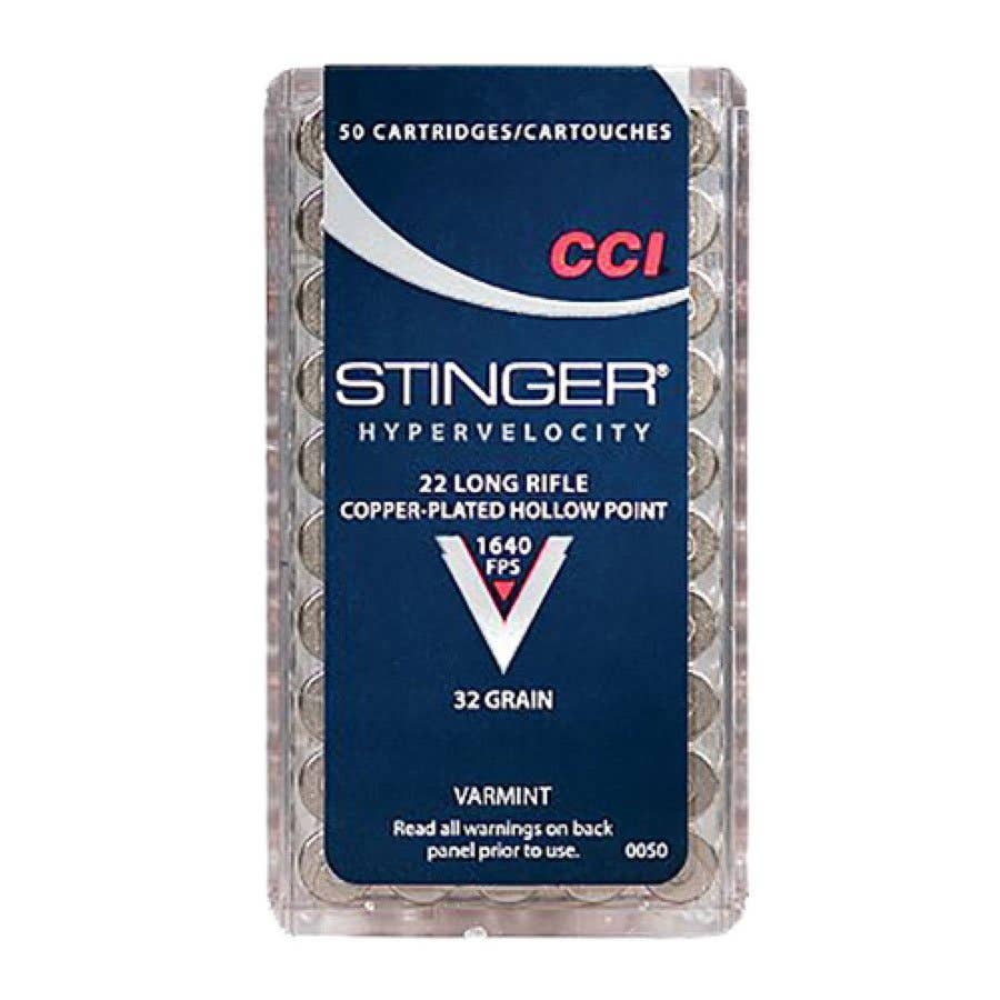 CCI 22 Long Rifle Stinger Varmint Rimfire Rifle Ammunition