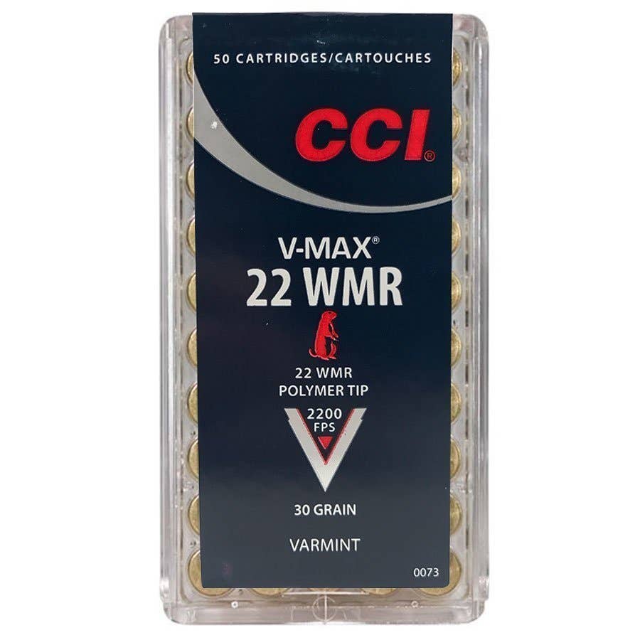 CCI 22 Win Mag V-MAX Varmint Rimfire Rifle Ammunition