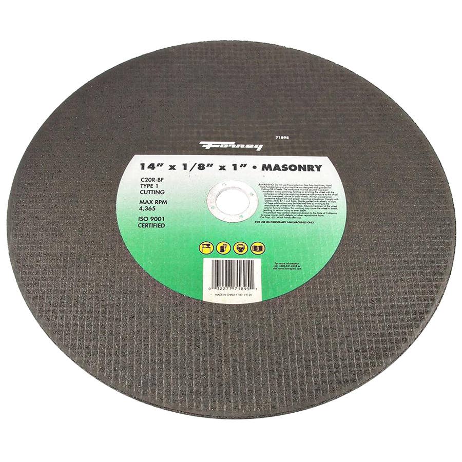 Forney 71895 Masonry/Asphalt Cutting-Off Wheel - 14""