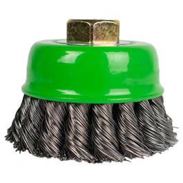 Forney Knotted Wire Cup Brush - M10 x 1 1/4