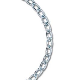 Koch Industries Machine Twisted Chain, Electro Galvanized, #2- By the Foot