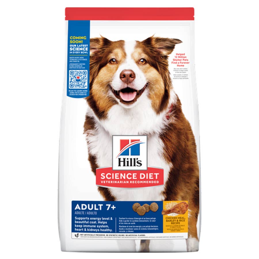 Hill's Science Diet Adult 7+ Chicken Meal, Barley & Rice Recipe Dog ...