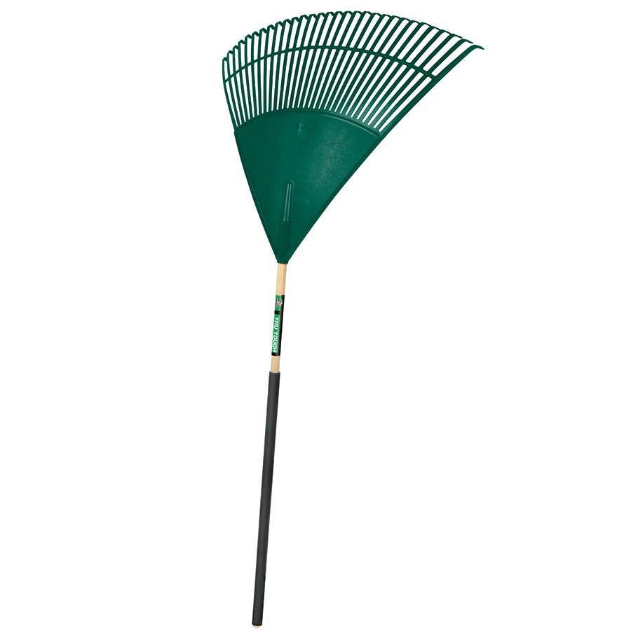 Truper Tru Tough Plastic Leaf Rake with Comfort Grip