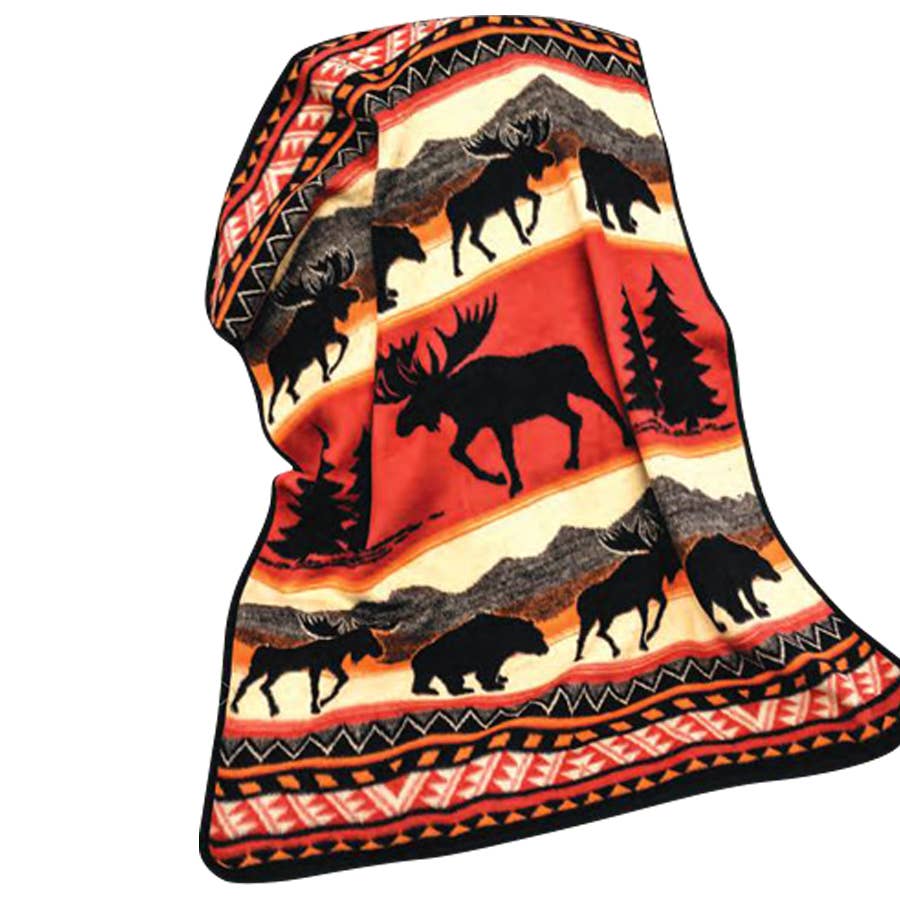 Earth Ragz Wildlife Cedar Run Throw Blanket