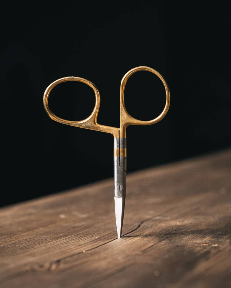 Dr. Slick Fly Tying 3 1/2"" Twisted Gold Loop Scissors