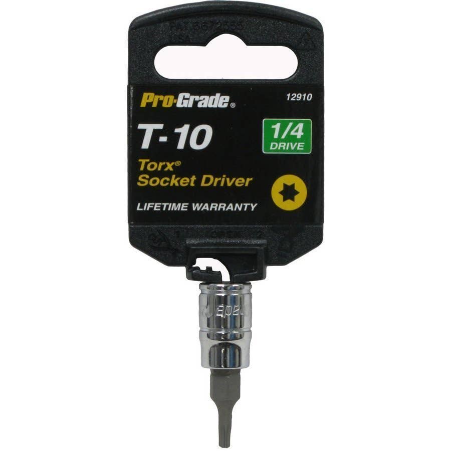 Pro-Grade 1/4"" Drive Internal Torx Socket