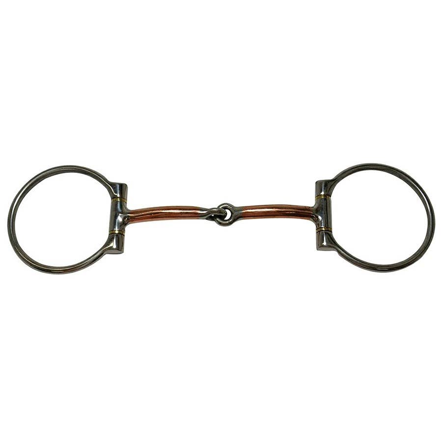 Reinsman Smooth Copper Offset D-Ring Snaffle Bit