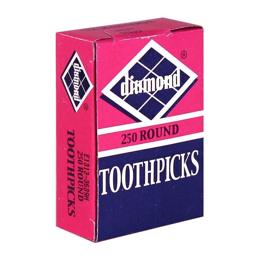 Diamond Round Toothpick - 250 Count