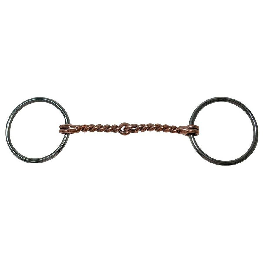 Reinsman Twisted Copper Loose Ring Snaffle Bit