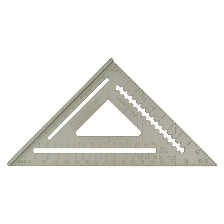 Johnson Level & Tool Aluminum Rafter Angle Square with Manual