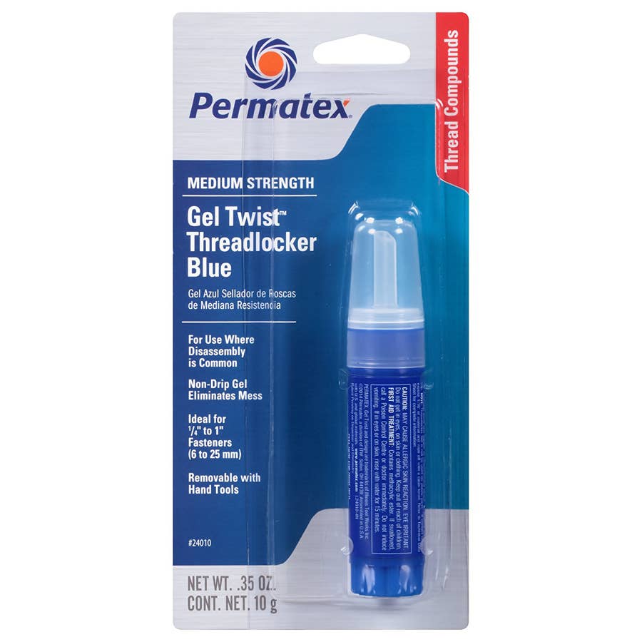 Permatex Medium Strength Threadlocker Gel - Blue - 10 gram