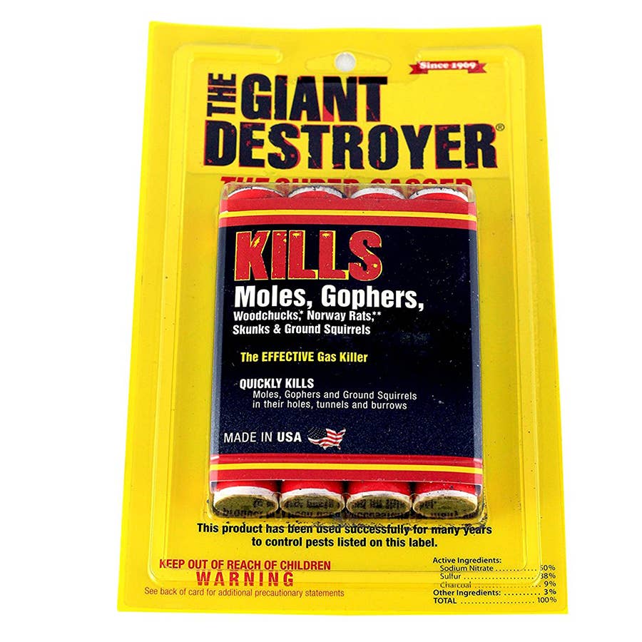 The Giant Destroyer Rodent Gasser - 4 pk