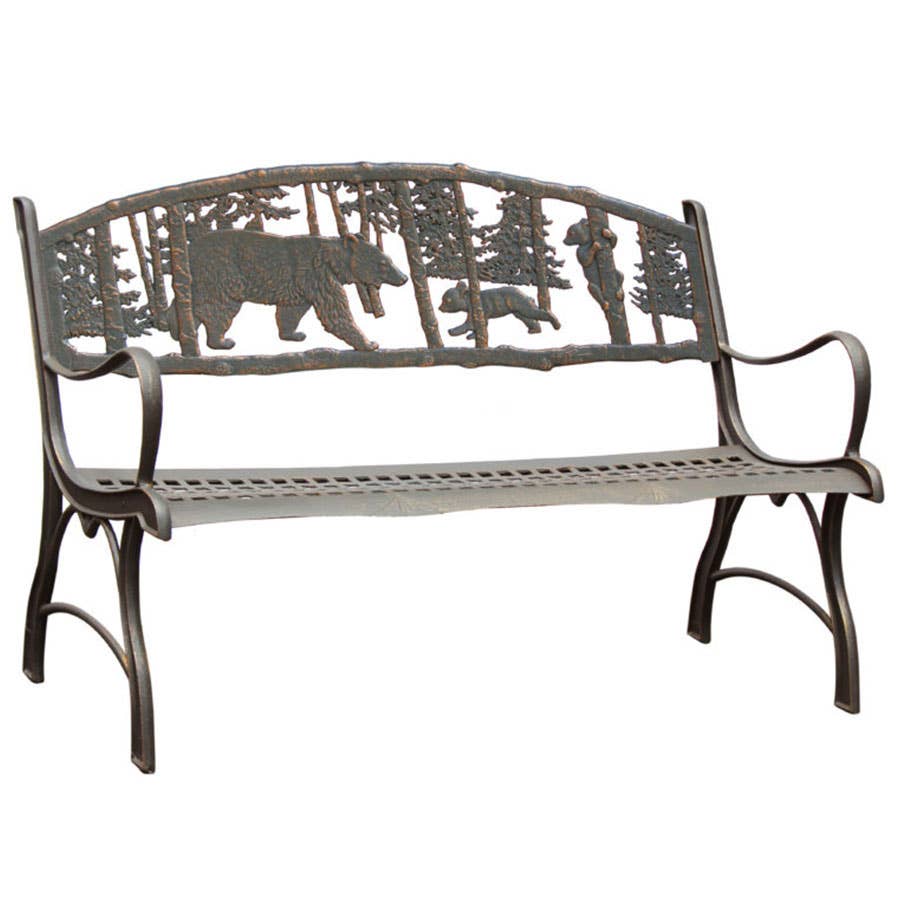 Painted Sky Designs Cast Iron Bench