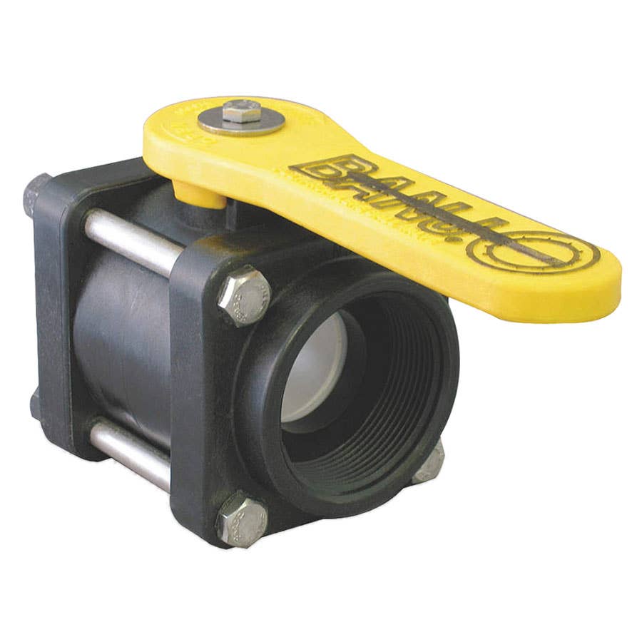 Banjo Polypropylene Ball Valve, Three Piece, Standard Port