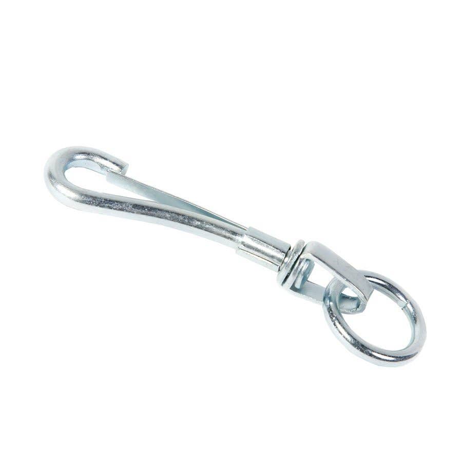 Koch Industries 406m Spring Snap, Swivel Round Eye, Zinc Plated, 7/8 ...