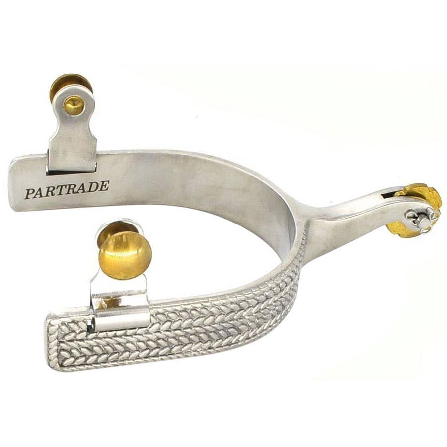 Metalab Men's Stainless Steel Rope Design Spurs - 3/4""