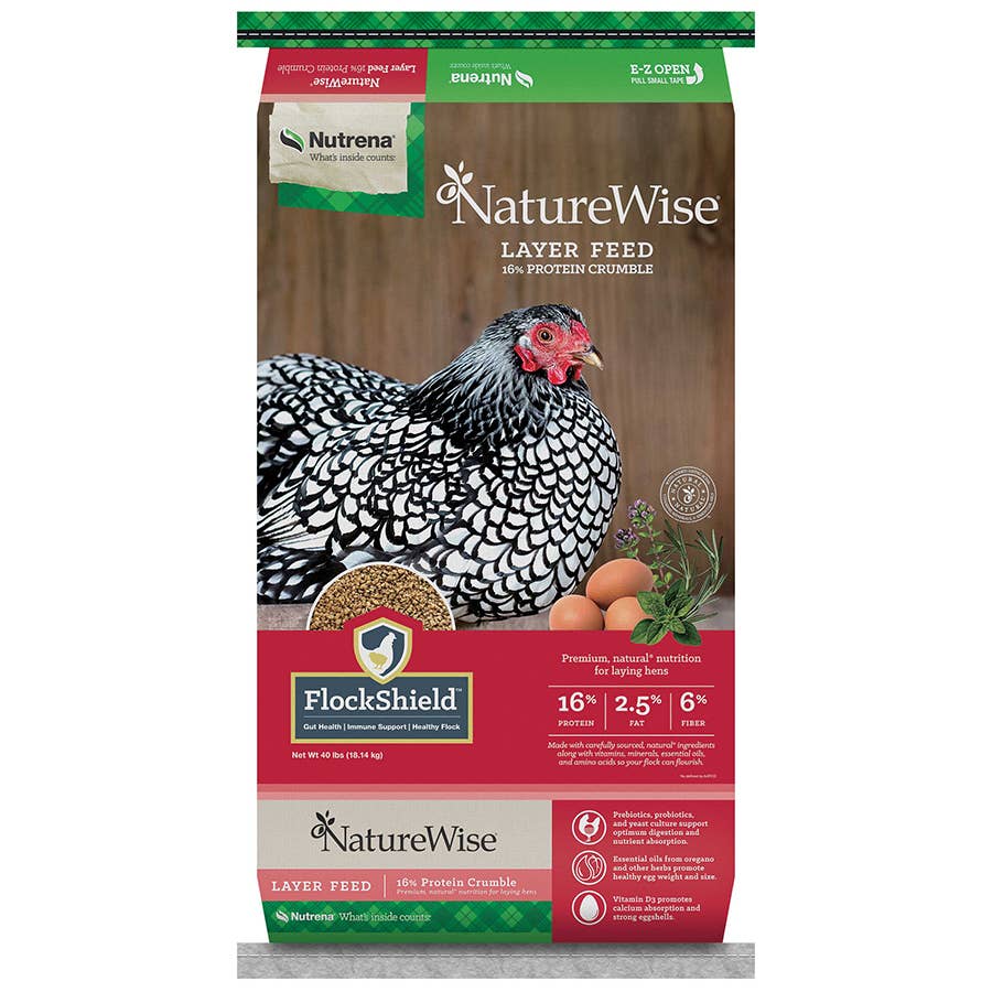 Nutrena Nature Wise Layer Feed Crumbles - 40 lb