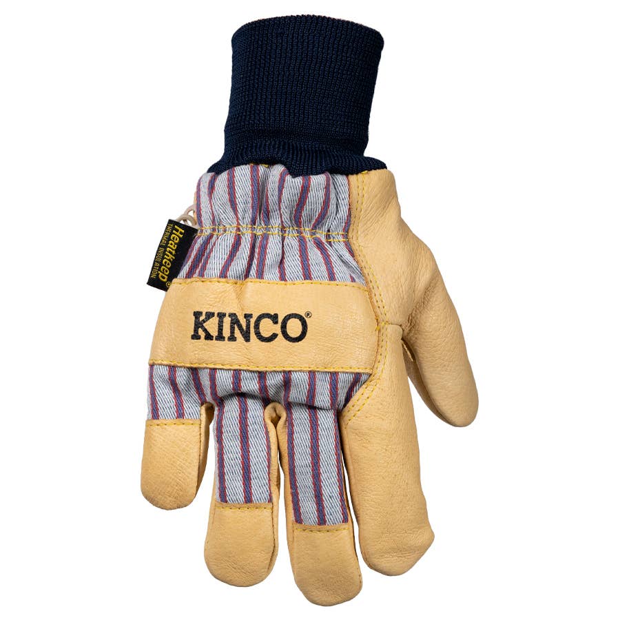 Kinco Heatkeep Grain Pigskin Leather Work Glove w/ Knit Wrist | North ...