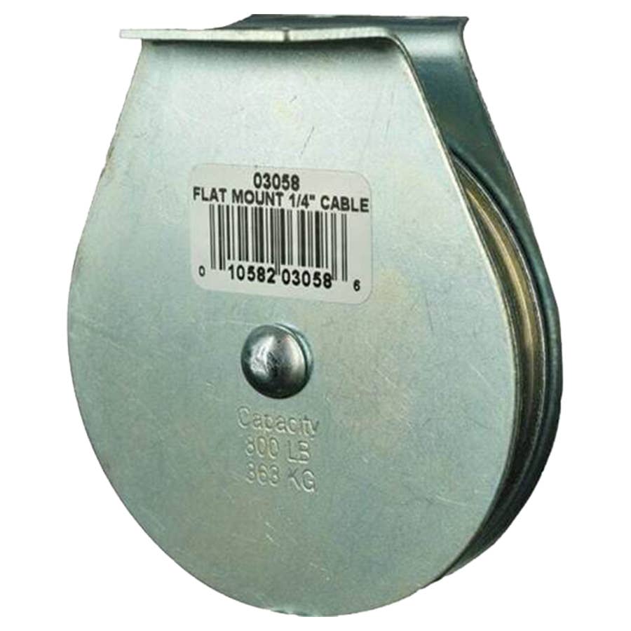 Block Division Single Flat Mount Pulley