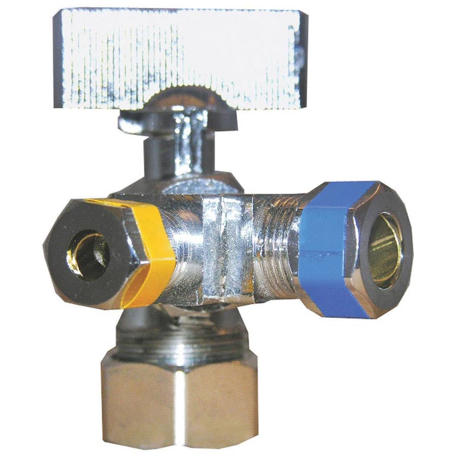 Lasco Quarter Turn 3-Way Angle Stop