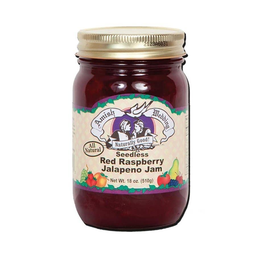 Troyer Amish Wedding Seedless Red Raspberry Jam - 18 Oz.