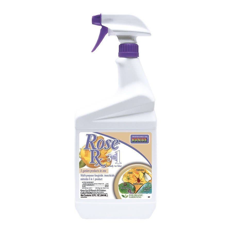Bonide Rose Rx 3 in 1 RTU Multi-Purpose Fungicide, Insecticide