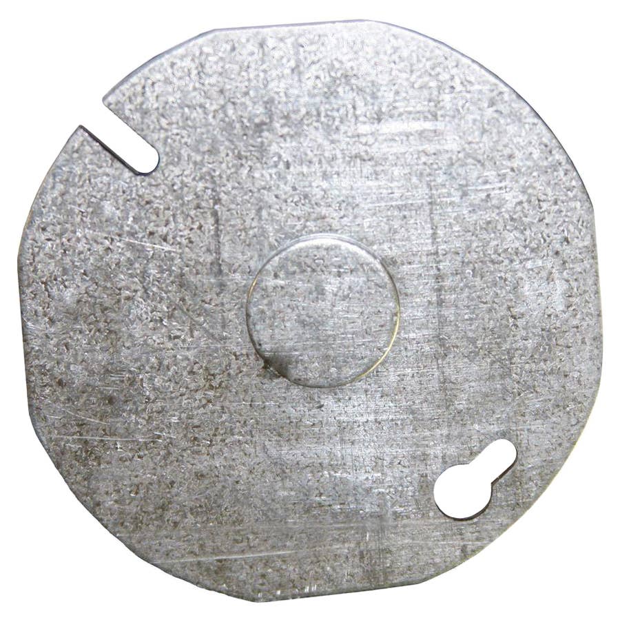 Steel City Octagon Blank Octagon Cover with Knockout - 4""