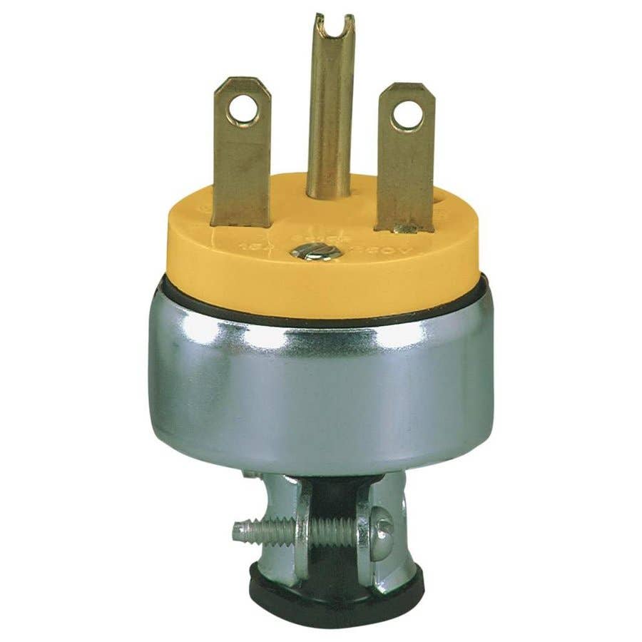 Cooper Wiring 3 Wire Grounded Armored Plug